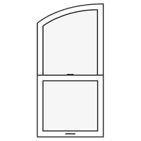 Replacement Single Hung Round Top Window | Infinity from Marvin