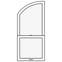 Replacement Single Hung Round Top Window | Infinity from Marvin