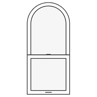 Replacement Single Hung Round Top Window | Infinity from Marvin