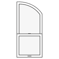 Replacement Single Hung Round Top Window | Infinity from Marvin